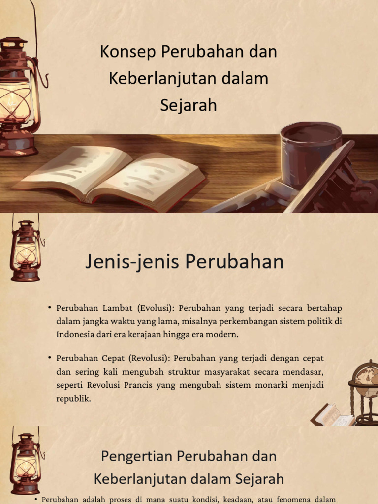 Konsep Perubahan Dan Berkelanjutan Sejarah | PDF | Politik | Sejarah