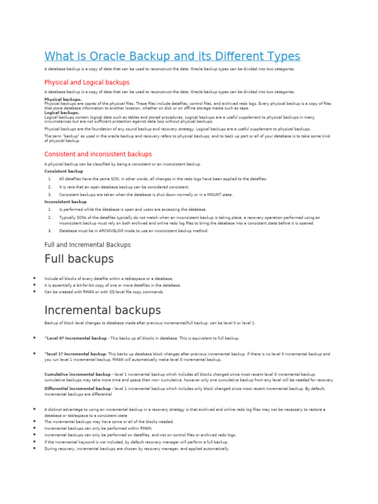 Backup Pdf Backup Databases
