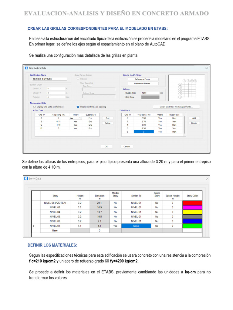 Proceso de Modelado de La Estructura | PDF | Hormigón | Concreto reforzado