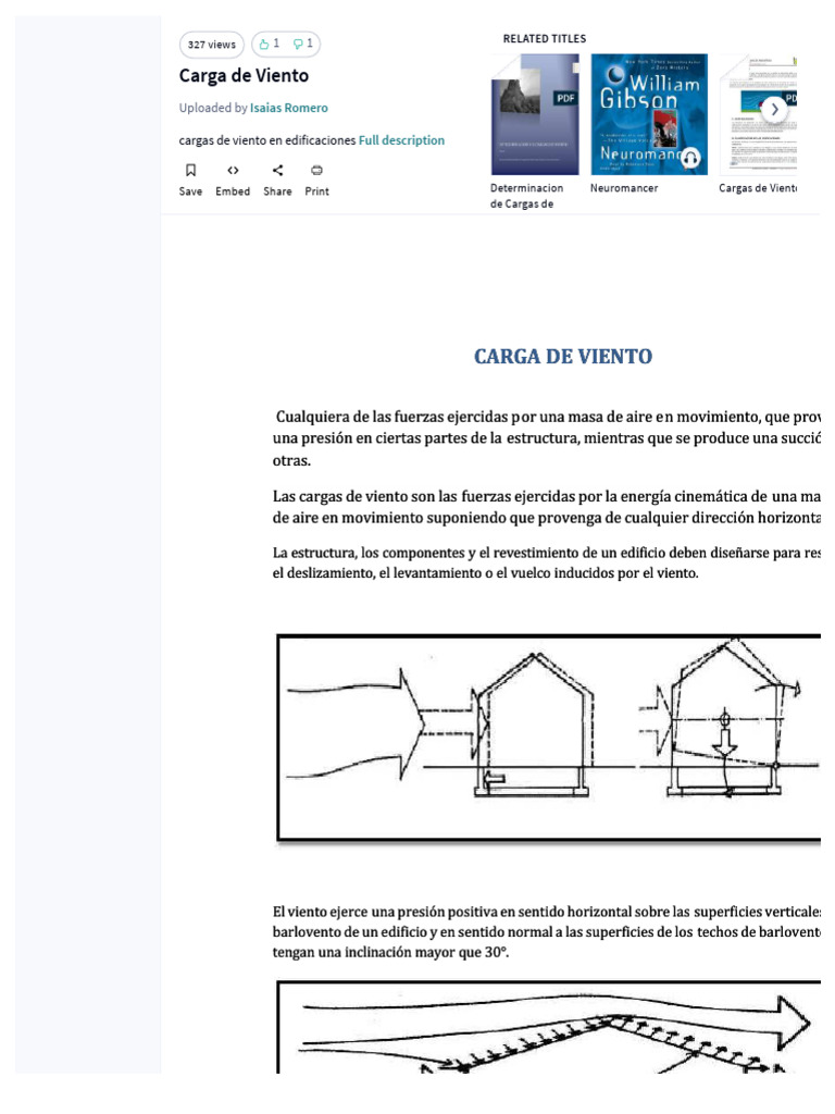 PDF Carga de Viento - Compress | PDF | Herida | Barlovento y sotavento