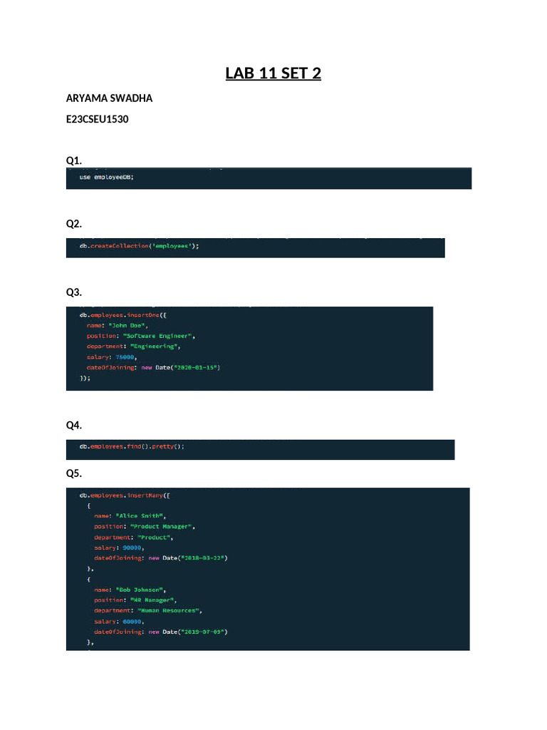 E23cseu1530 - Lab Assignment 11 | PDF