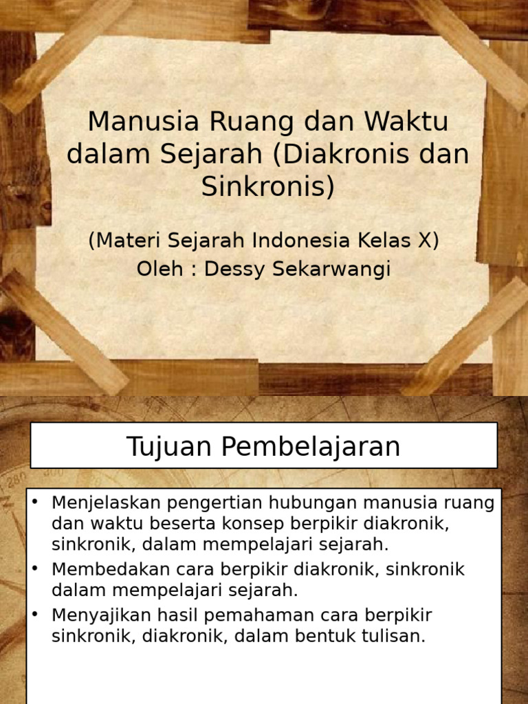 Konsep Diakronik & Sinkronik Sejarah | PDF
