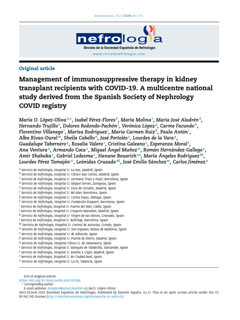 S 2013251423001360 | PDF | Transplant Rejection | Organ (Anatomy)