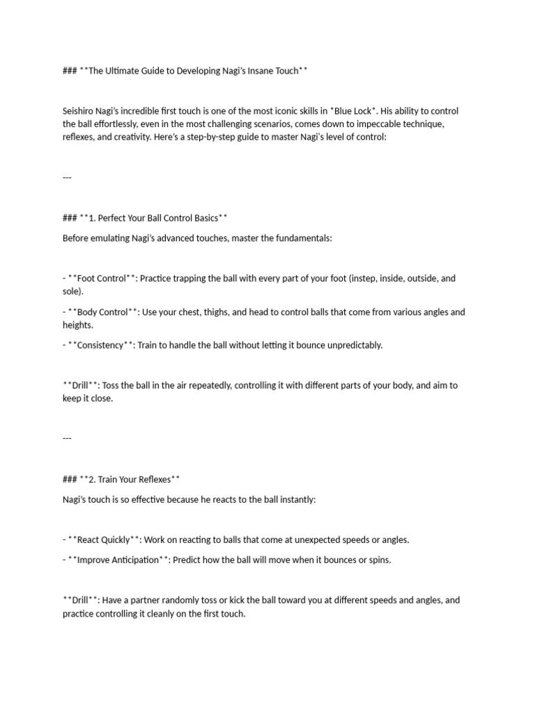 The Ultimate Guide To Developing Nagi Touch | PDF