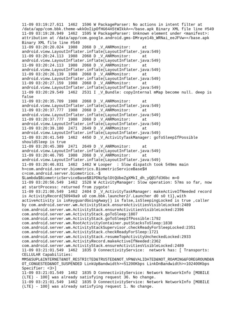 Log | PDF | Computer Programming | Operating System Technology