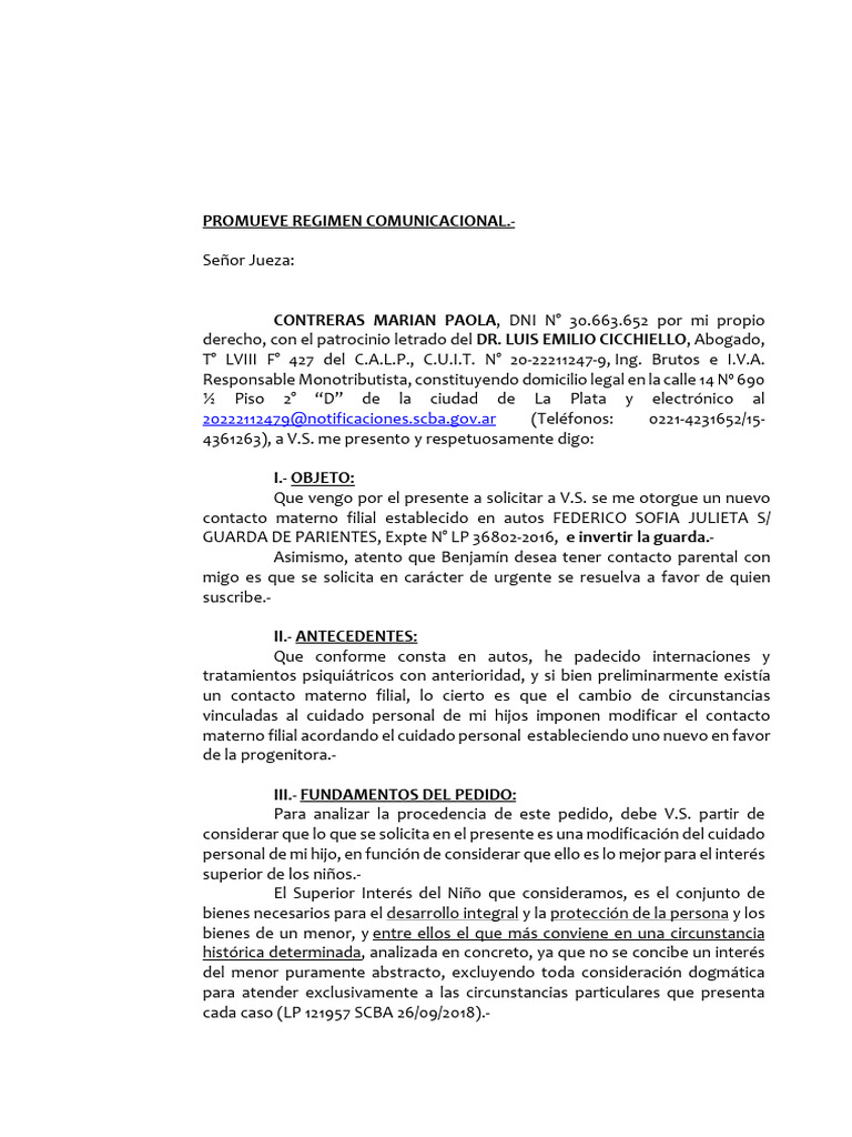 Promueve Regimen Comunic. | PDF | Derechos de los niños | Sicología