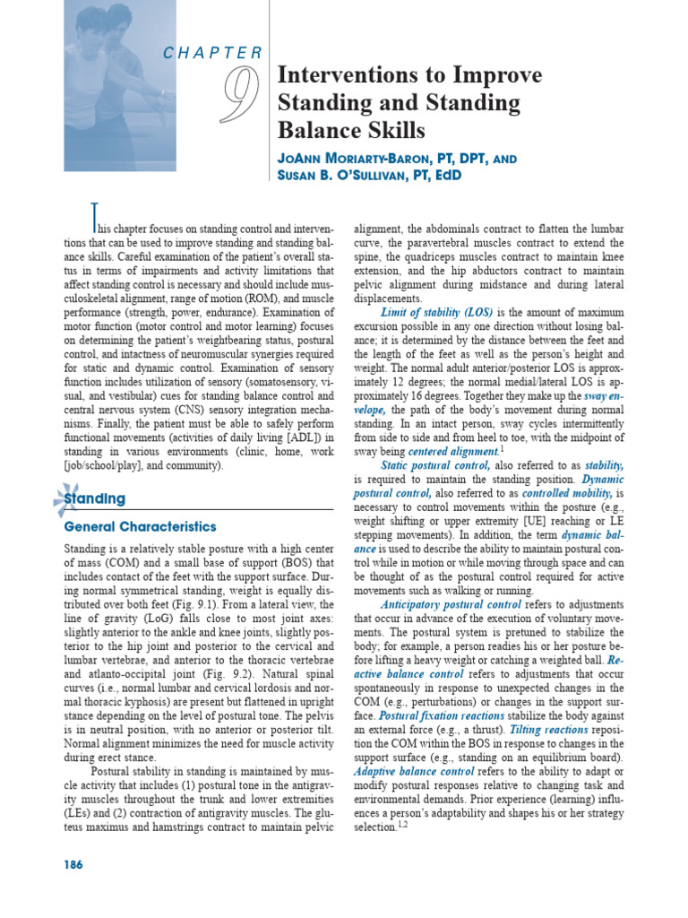 Interventions To Improve Standing and Standing Balance Skills | PDF ...