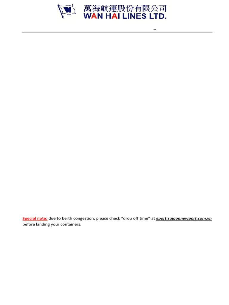 2nd Revised Notice of Schedule - NS5 INTERASIA PURSUIT N070 | PDF