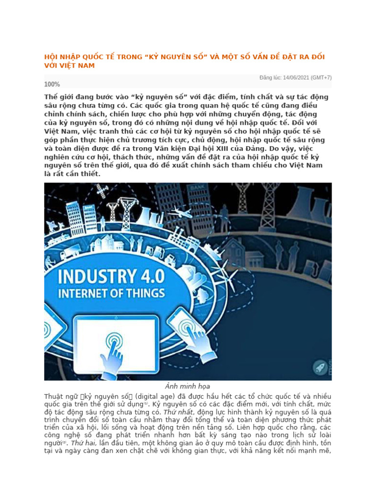 Hội Nhập Quốc Tế Trong KNS | PDF