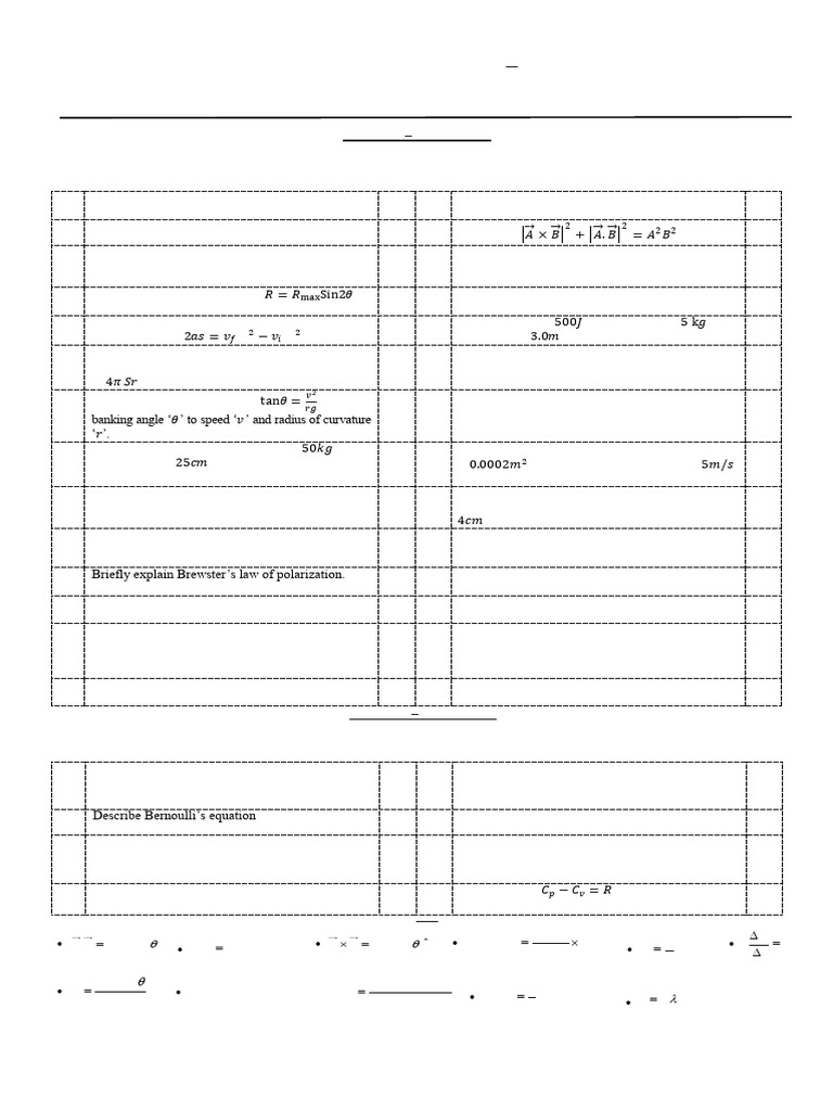 Physics Hssc-I Paper B (Phy1124) | PDF | Waves | Acceleration