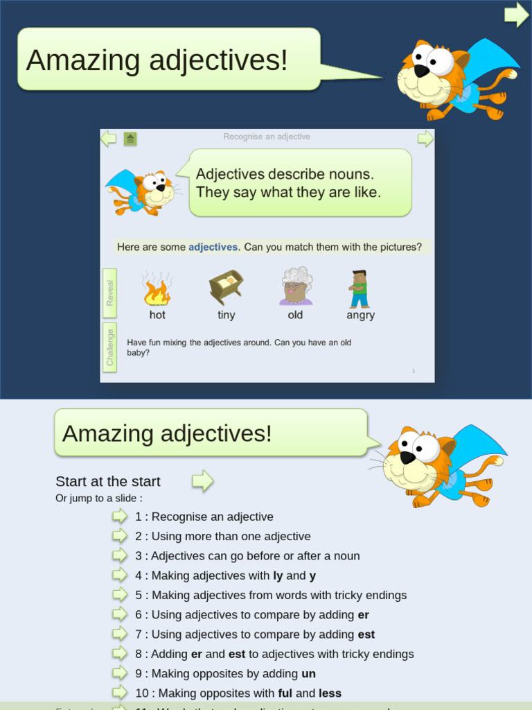 Powerpoint - Adjectives | PDF | Adjective | Morphology