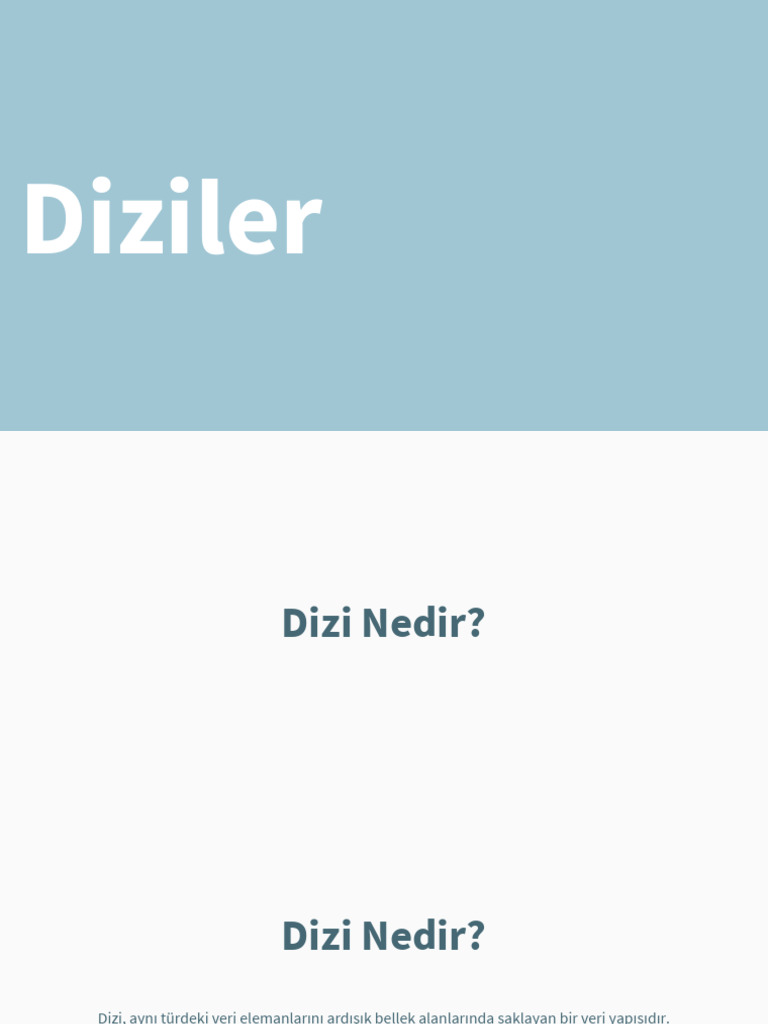 Diziler | PDF