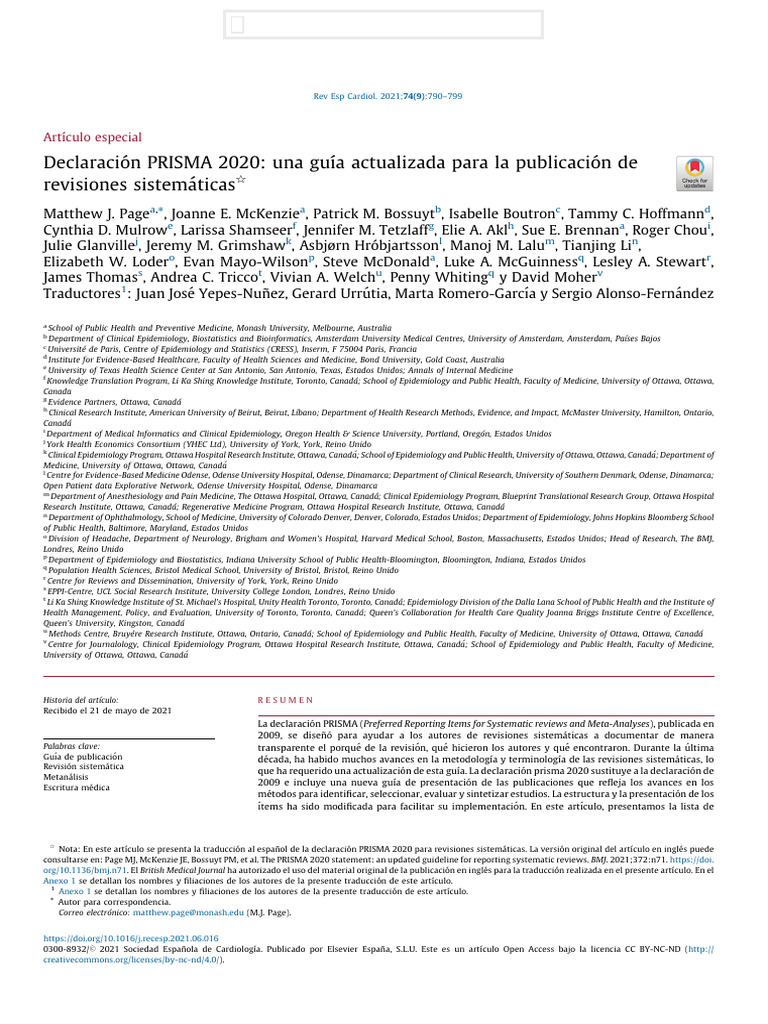 prisma excelente | PDF | Systematic Review | Health Care
