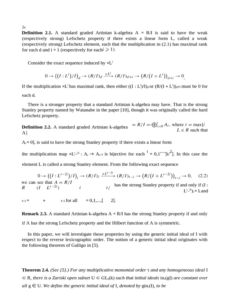 Definition 2.1 | PDF | Ring (Mathematics) | Theorem
