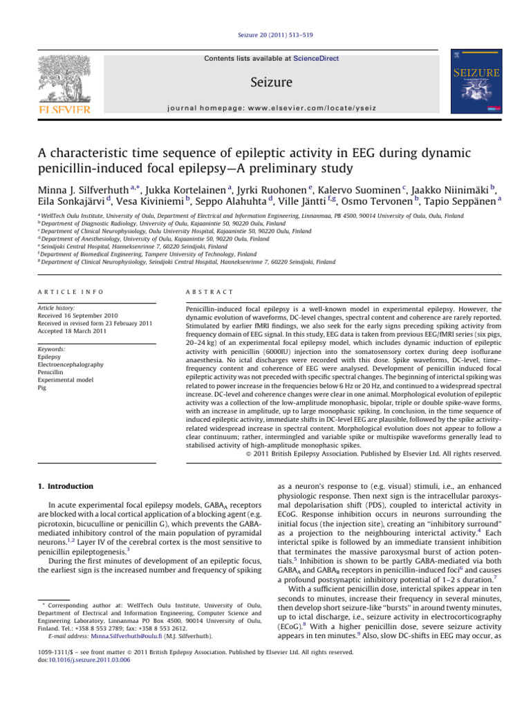 (2011) - A Characteristic Time Sequence of Epileptic Activity in EEG ...