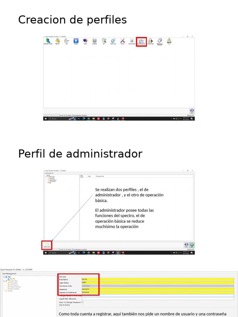 Creacion de Perfiles | PDF
