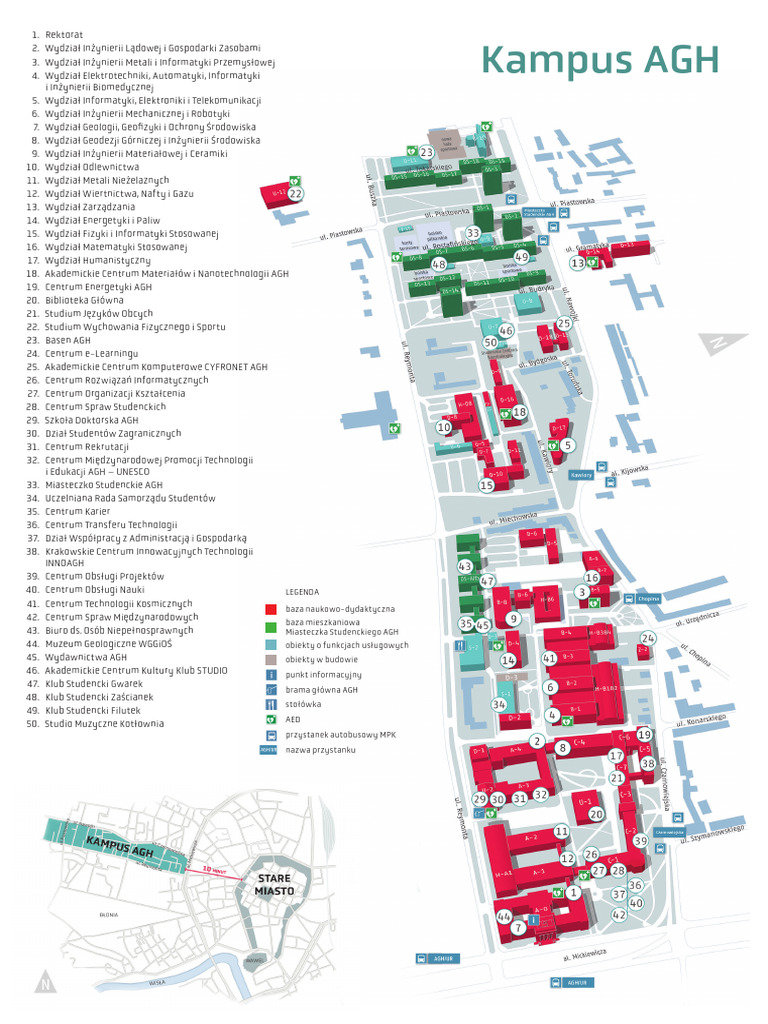 Mapa Kampusu AGH 2022 07 | PDF