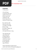 Caged Bird by Maya Angelou Poetry Foundation | PDF | Poetry