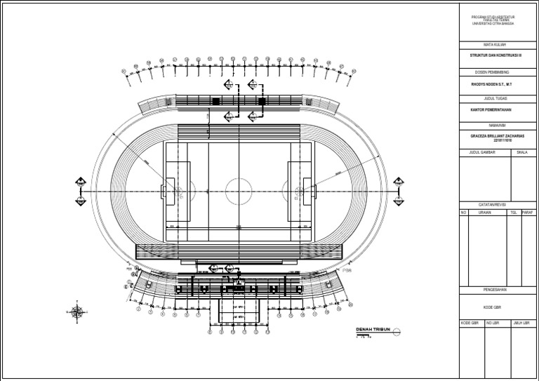 STD - 0103 DENAH TRIBUN-Model | PDF