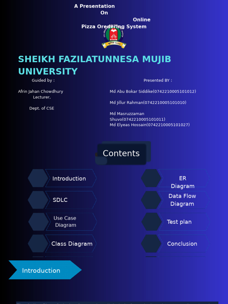 Pizza Ordering System | PDF | Databases | Menu