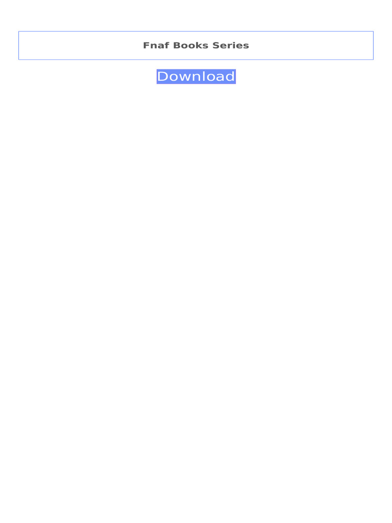 Fnaf Books Series | PDF