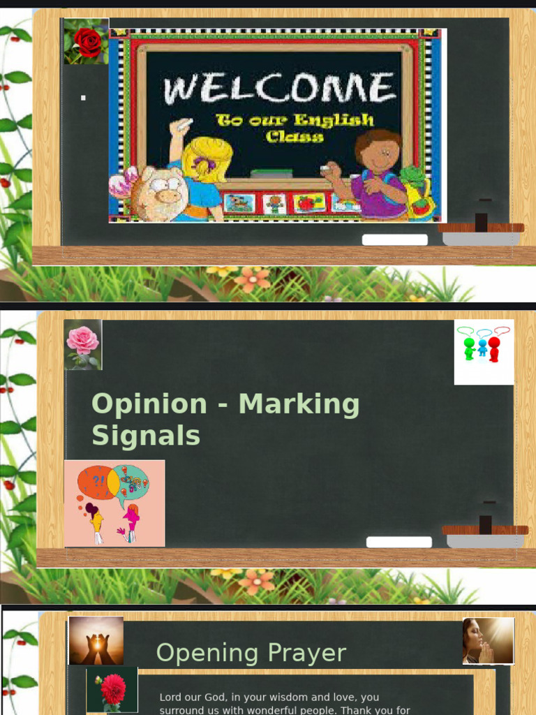 Opinion Marking Signals | PDF | Experience