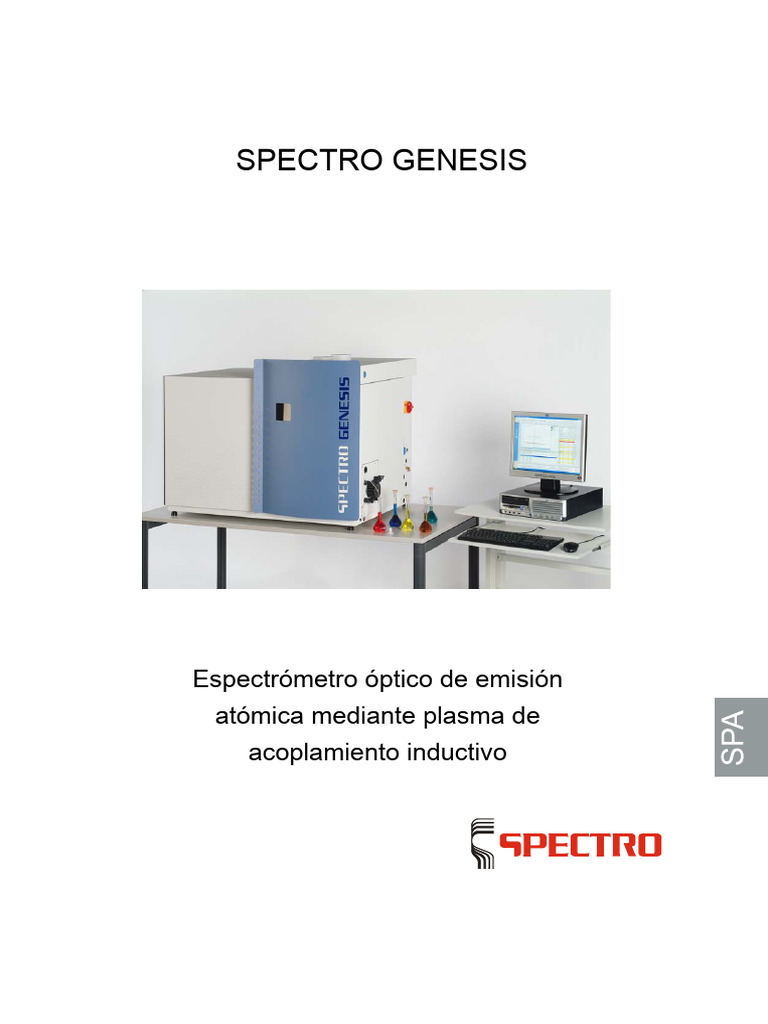 Spectro Genesis SOP EOP Spa | PDF | Gases | Agua