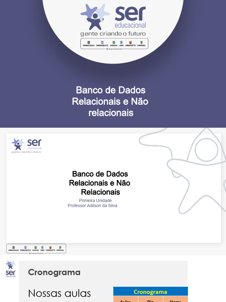 Webaula Banco de Dados Relacionais e Não Relacionais - Unidade I ...
