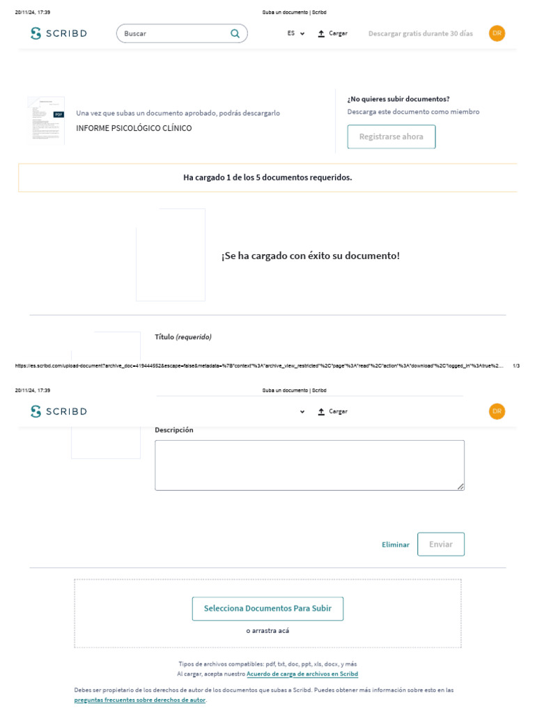 Suba Un Documento - Scribd | PDF | Scribd
