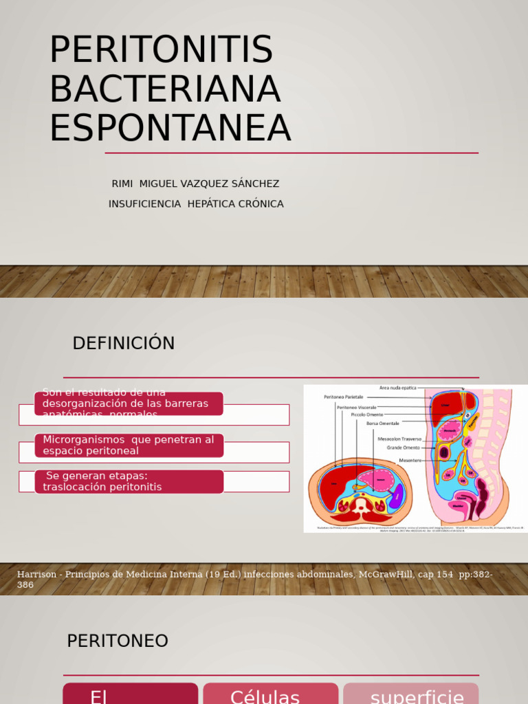 Peritonitis Bacteriana Espontanea | PDF | Enfermedades y trastornos ...