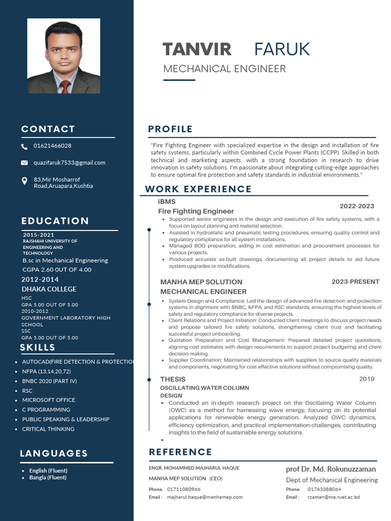 FARUK CV | PDF | Mechanical Engineering | Business