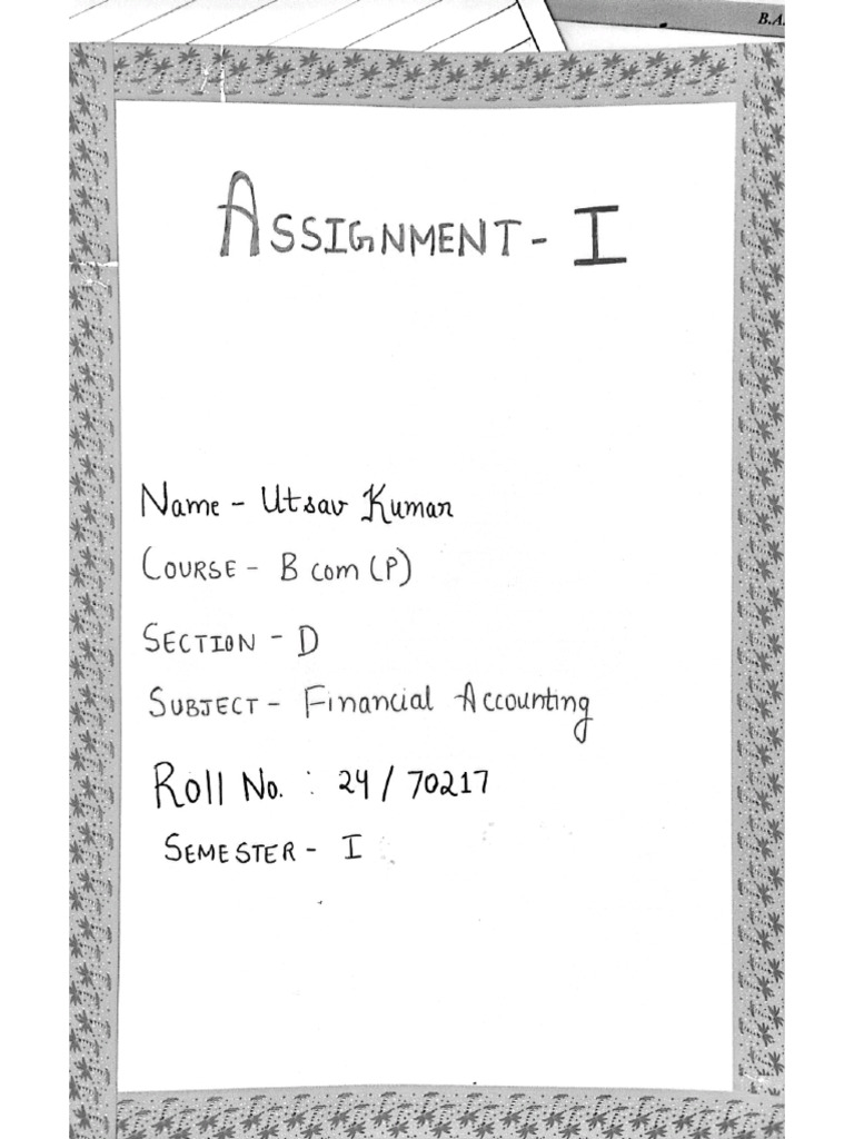 FA Assignment | PDF