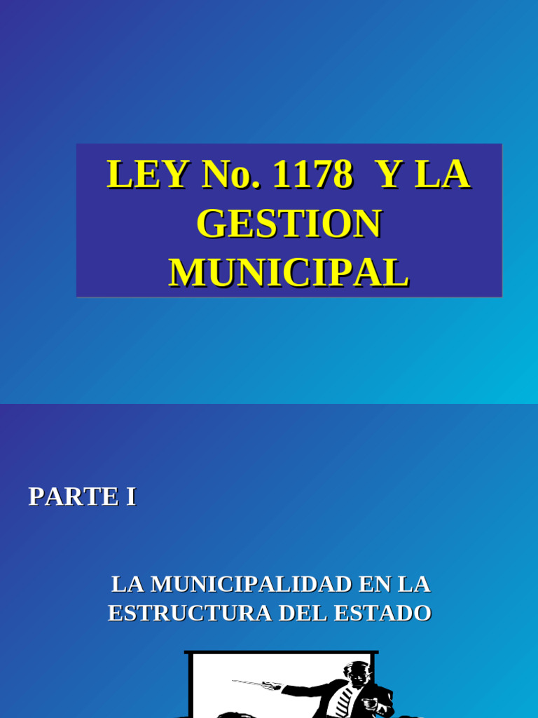 Ley 1178 Diapositivas | PDF | Administración Pública | Presupuesto