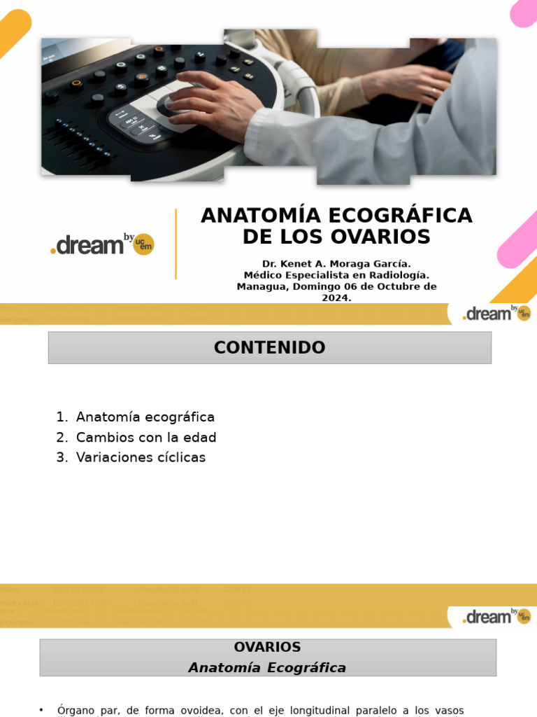 Clase No 2. Anatomía Ecográfica Normal de Ovarios | PDF | Ovario ...