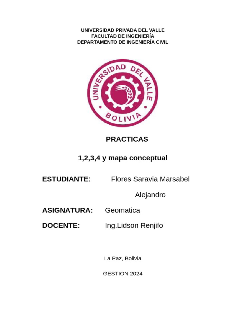 Caratula Prac Geomatica Ale | PDF