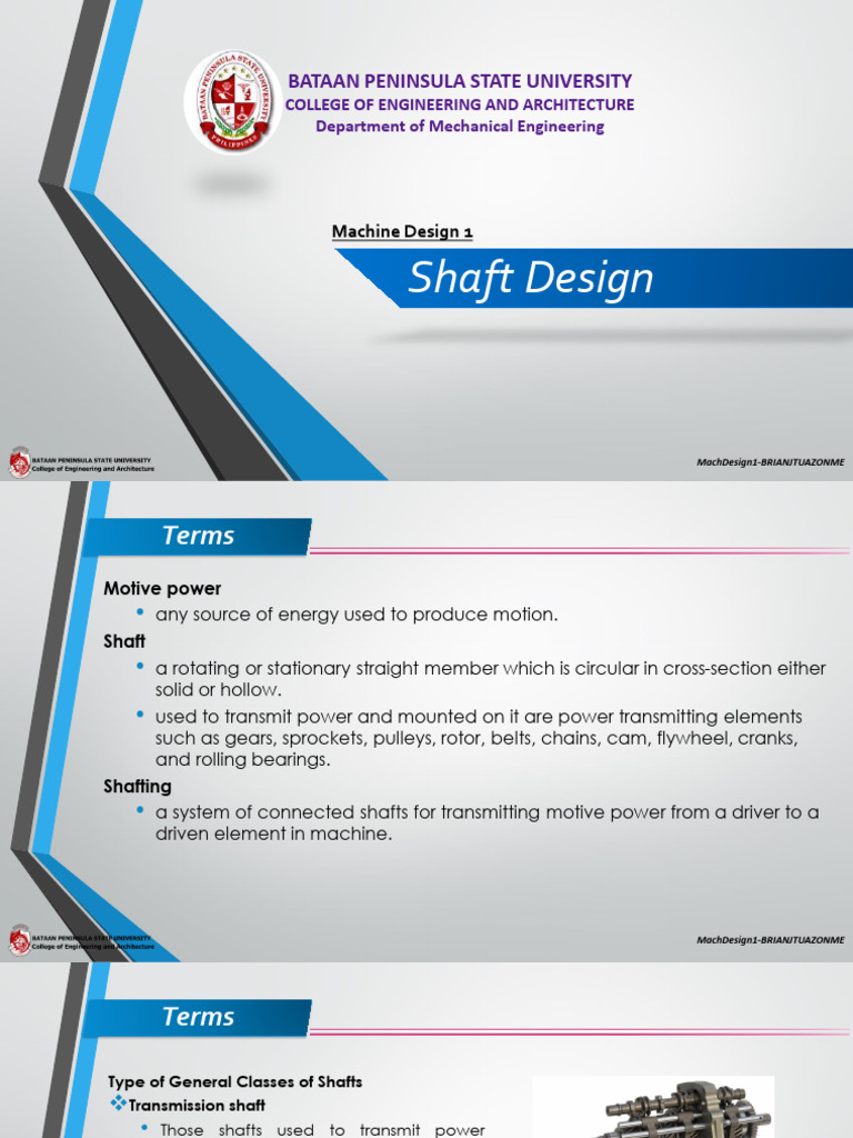 Machine Design 1 - Shaft Design-1 | PDF | Machines | Bending