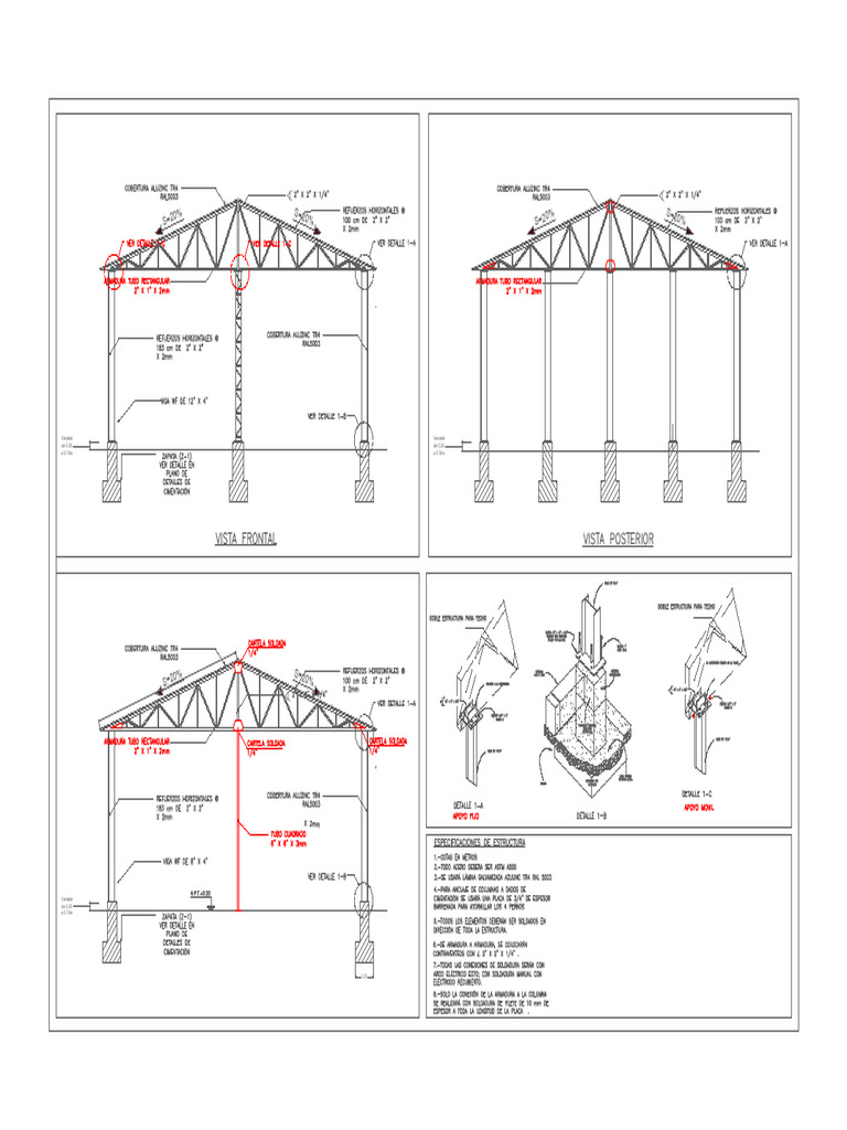 Estructura Metalica-Elevacion | PDF