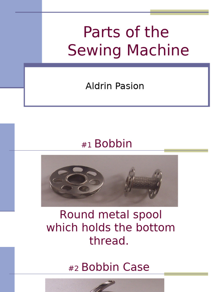 Essential Sewing Machine Parts Guide | PDF | Sewing Machine | Textile Arts
