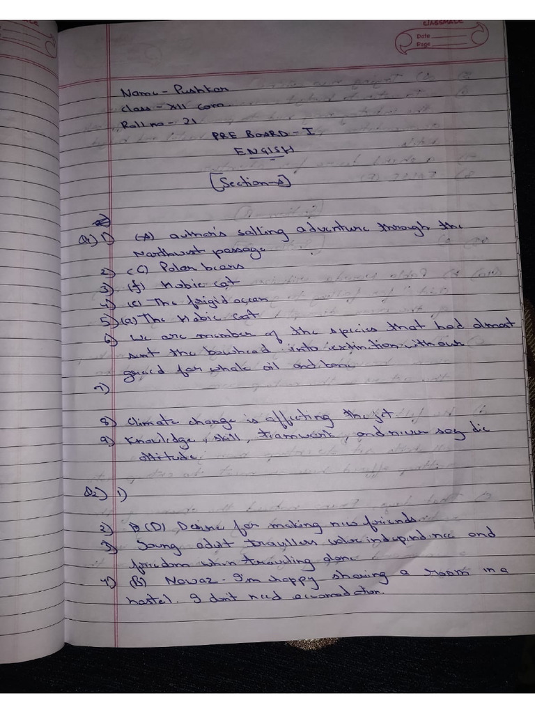 Pushkar Preboard English | PDF