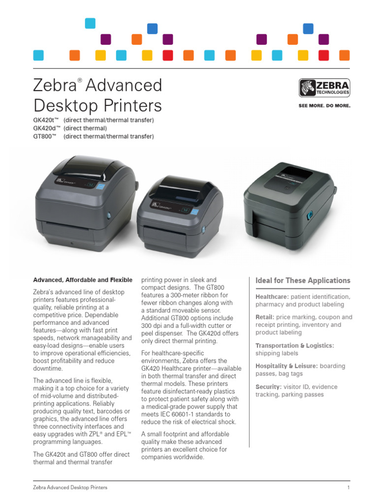 GK420-datasheet-en-gb | PDF | Printer (Computing) | Computing