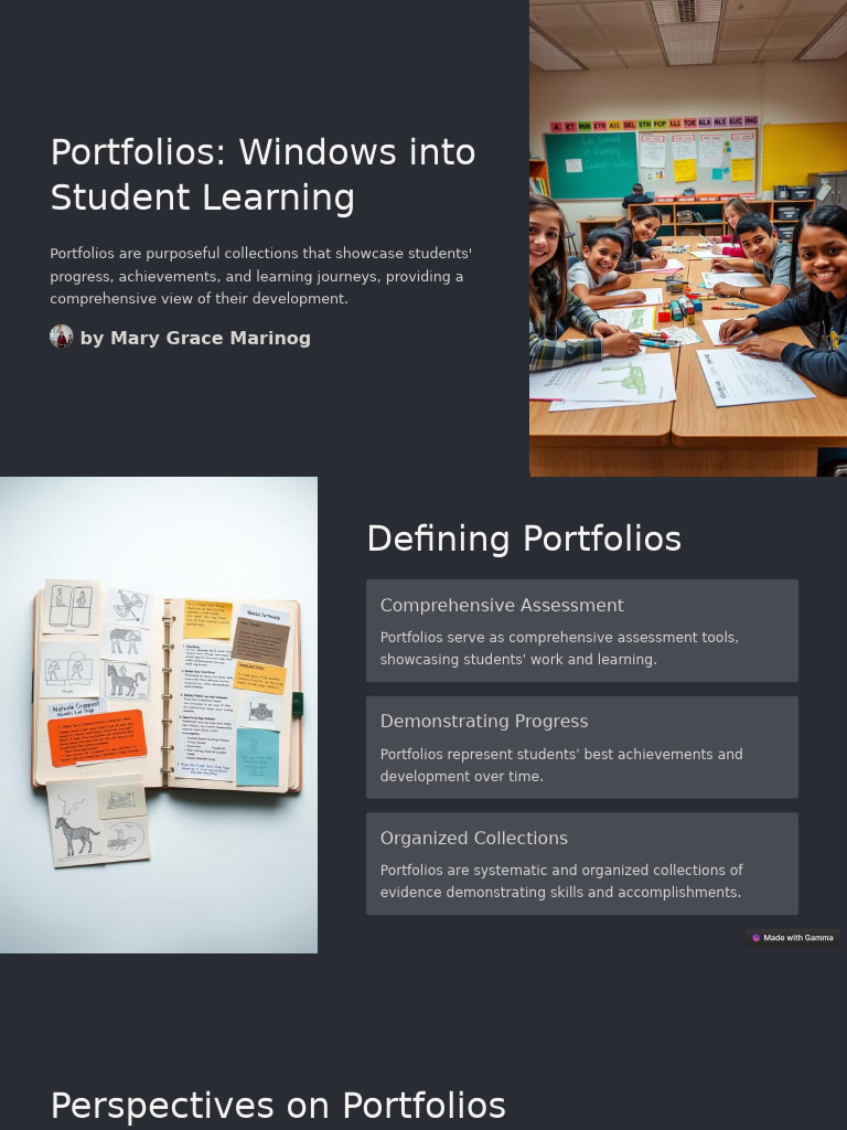 Student Learning Through Portfolios | PDF | Educational Assessment ...