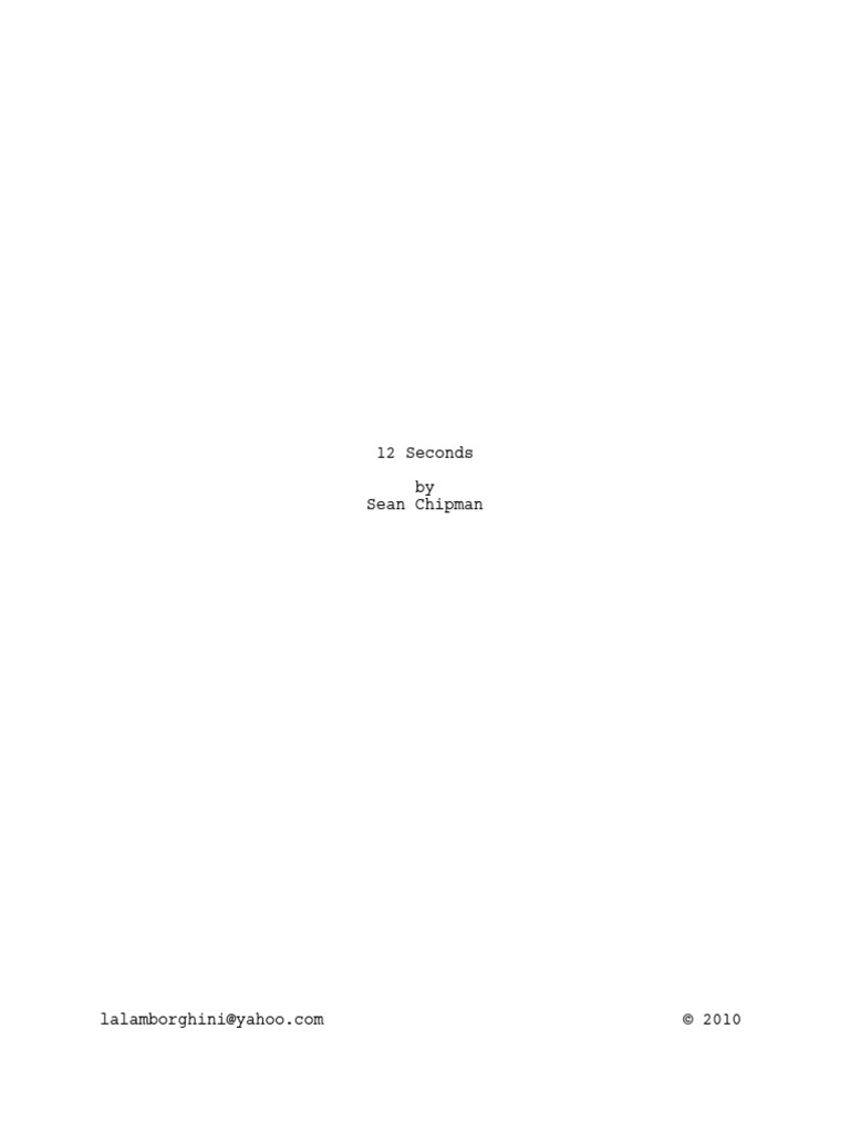 12 Seconds | PDF