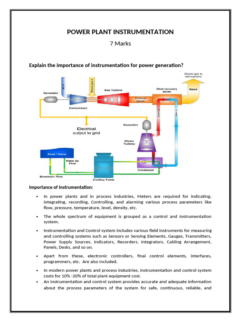 Power Plant Instrumentation | PDF | Flow Measurement | Nuclear Reactor
