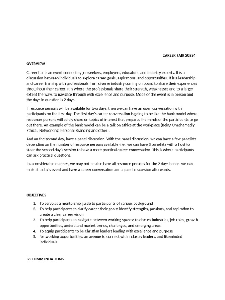 Career Fair 2024-Epcn | PDF | Career & Growth