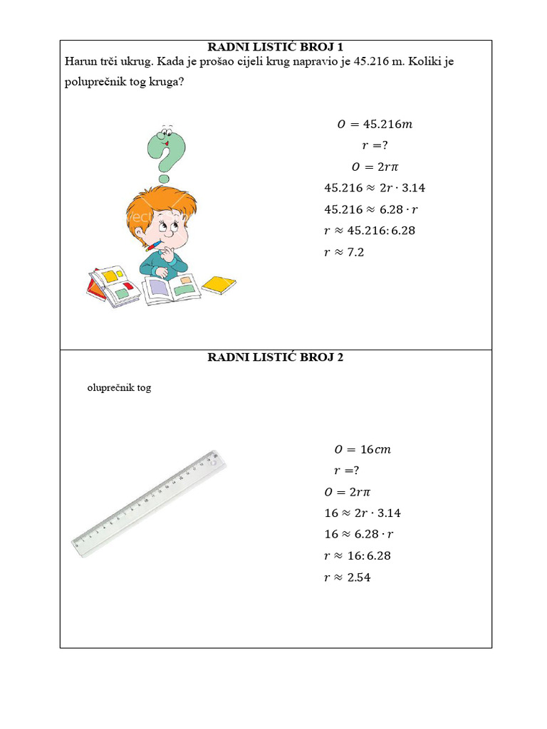 Radni Listić Rješenja | PDF