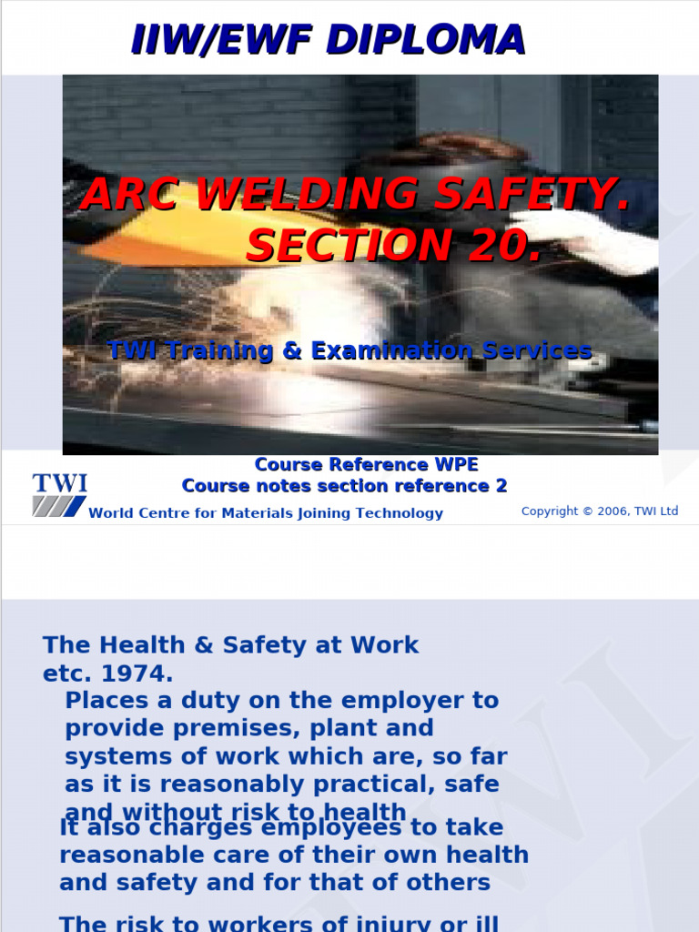 Arc Welding Safety | PDF | Welding | Construction