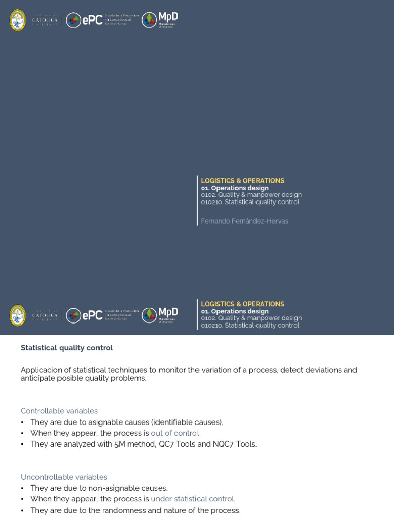 Statistical Quality Control | PDF | Applied Mathematics | Scientific Method