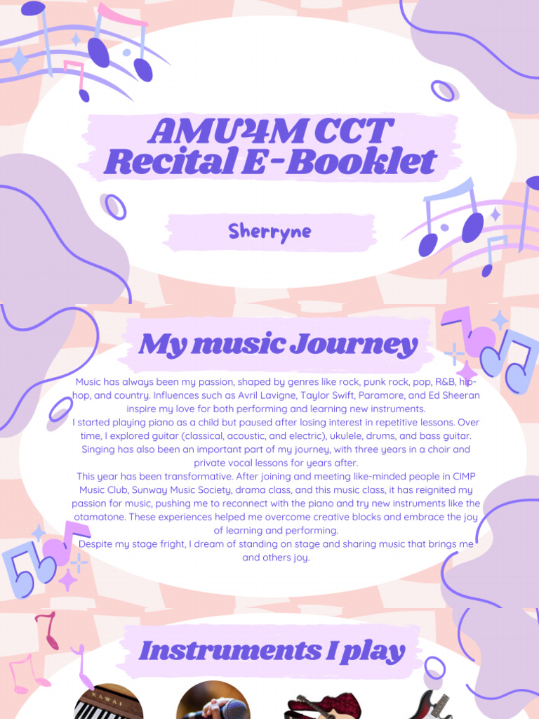 Sherryne AMU4M CCT Recital E-Booklet | PDF