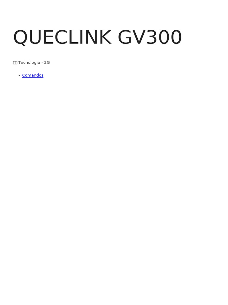 Queclink gv300 | PDF | Computadores