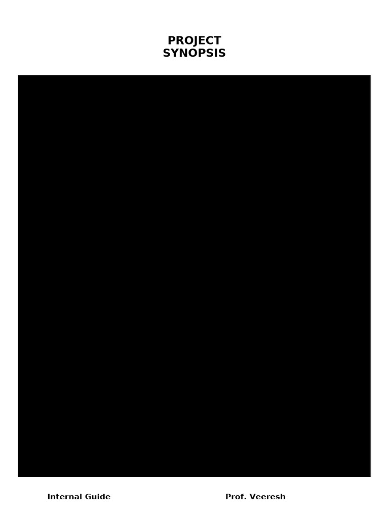 Project Synopsis - Docx 20241018 004854 0000 Removed | PDF | Science ...